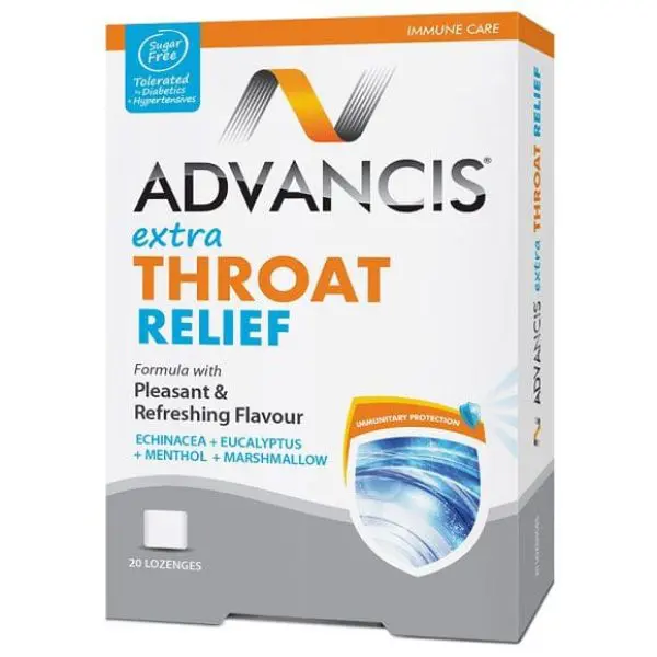 ADVANCIS EXTRA THROAT RELIEF LOZENGES 20`S - Family Drugmart Kenya